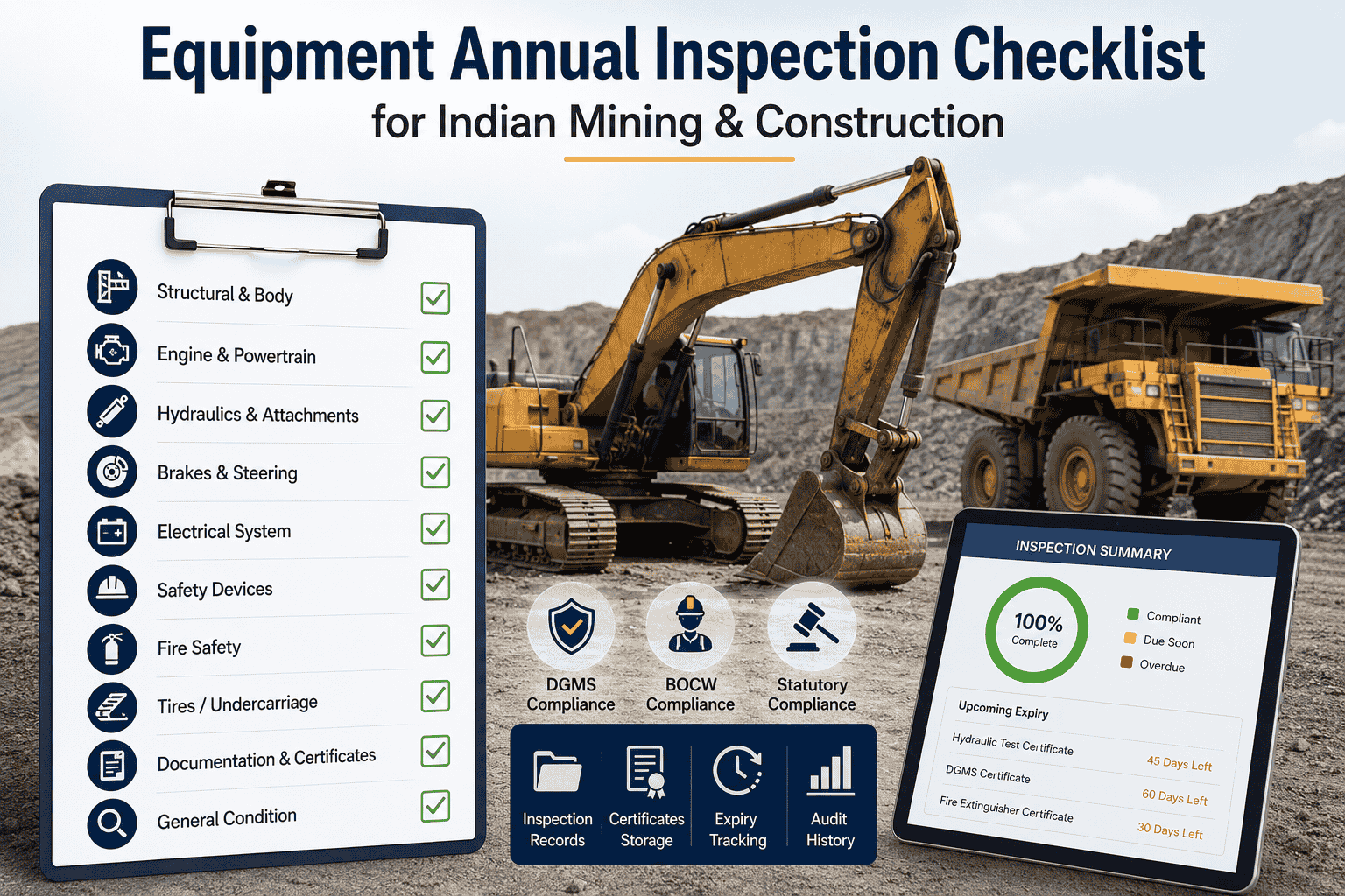 Trailer & Hyva Inspection Checklist for Indian Construction Fleets