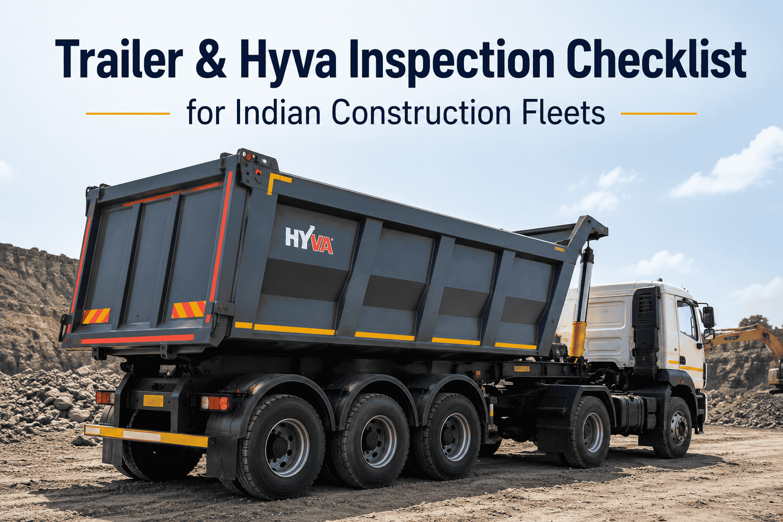 Trailer & Hyva Inspection Checklist for Indian Construction Fleets